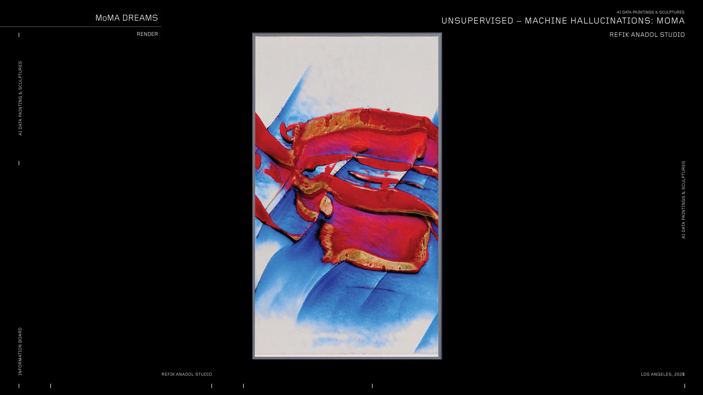 Unsupervised — Machine Hallucinations — MoMA - Refik Anadol Studio